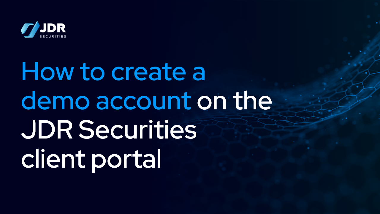 6 How to create a demo account on the JDR Securities client portal ...